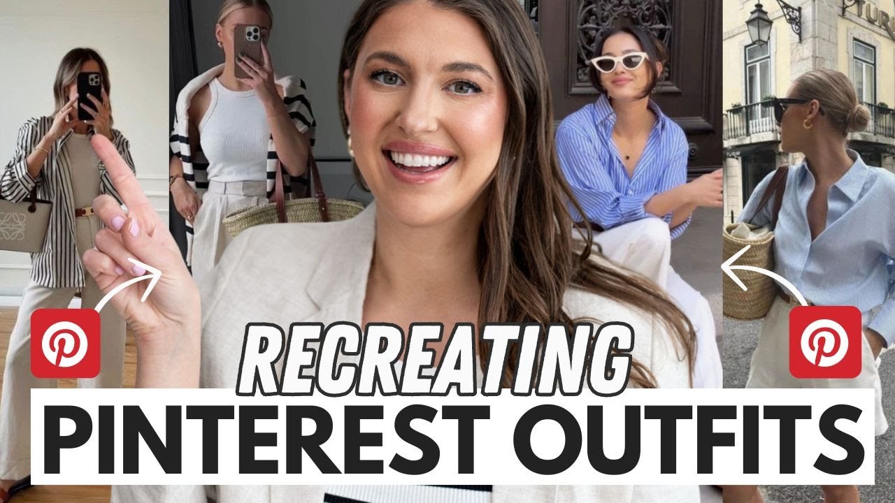 Recreating *SPRING* Pinterest Outfits on My Midsize Body 🌸 - YouTube
