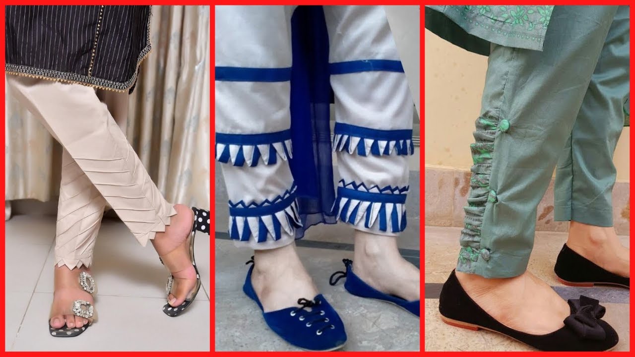 Shalwar Ka Pancha Designs || Poncha Designs || Trouser Designs || Capri ...