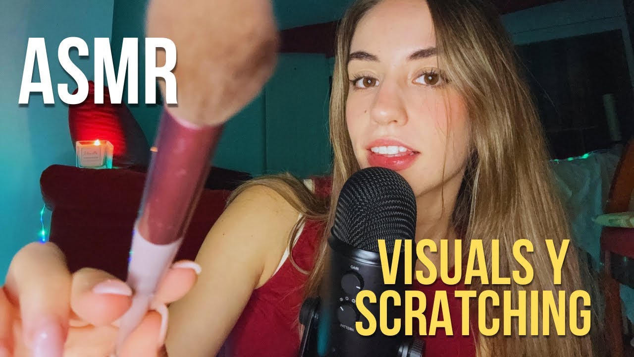 ASMR VISUAL💕SCRATCHING y MOUTH SOUNDS para dormir - YouTube