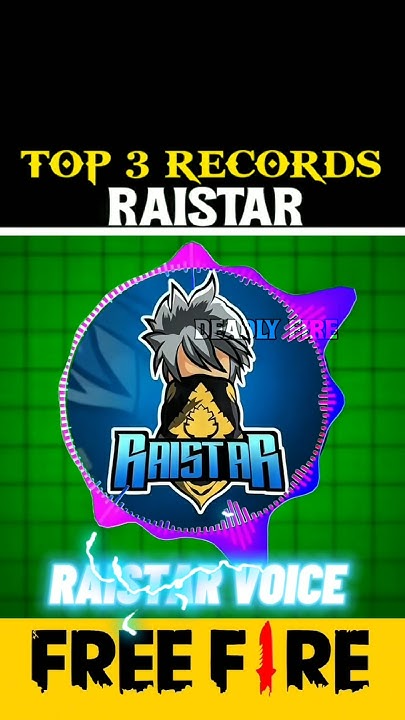 Top 3 Records Raistar 😱 || #trending #freefire #shorts - YouTube