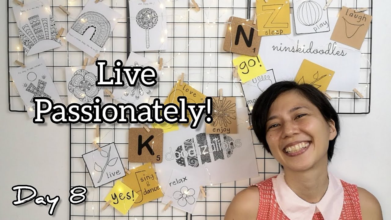 15-min Daily Doodling Habit DAY 8: Live Passionately - YouTube