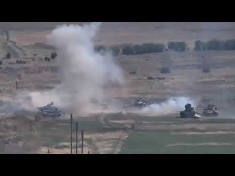 Azerbaijan Army T-72 tank getting destroyed by Armenian Army || 2020