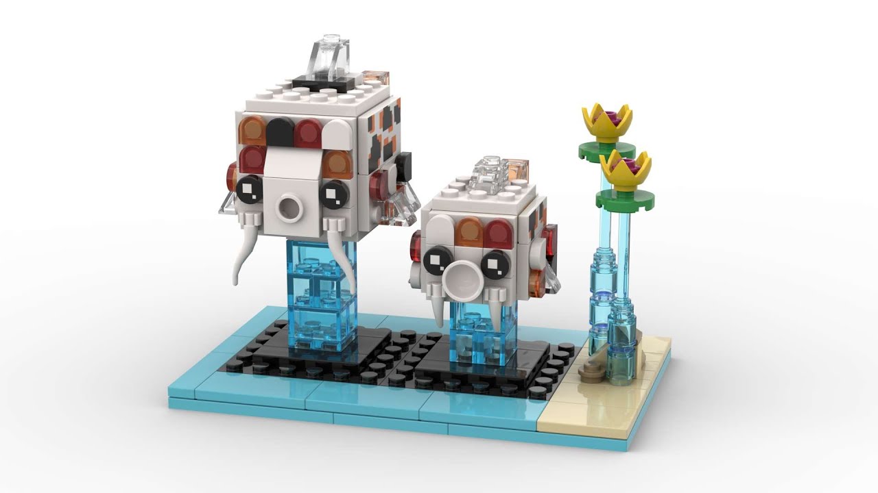 Lego 40545 Koi Fish Speed Build Studio Bricklink LDD by PLegoBB - YouTube