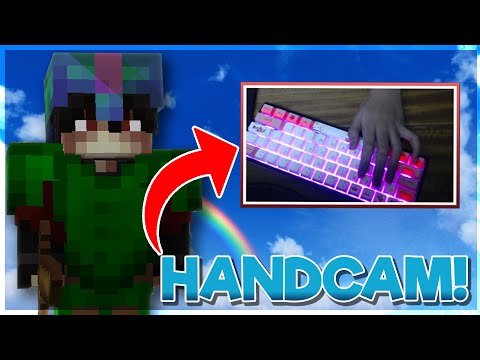 Ich habe Bedwars mit Handcam gespielt! Teil 3 (mit Keyboard-Cam)