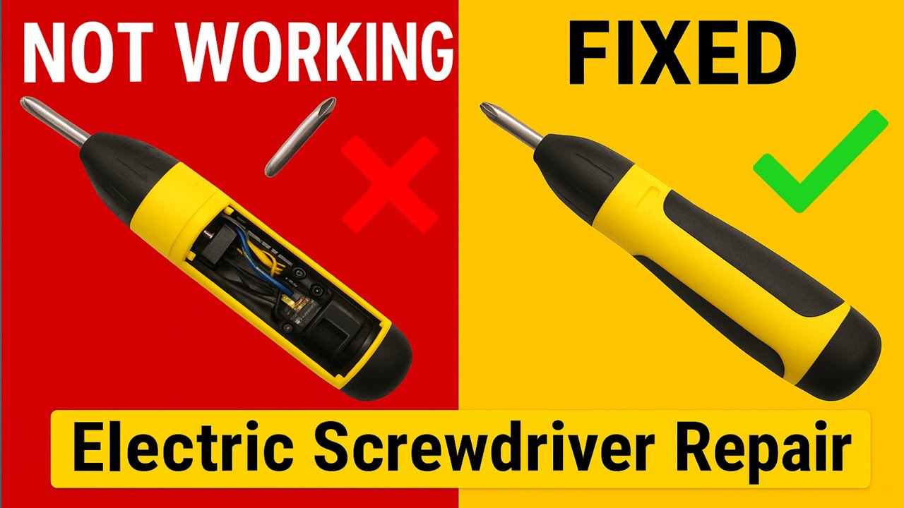 How to Repair an Electric Screwdriver||Easy Step-by-Step Guide - YouTube