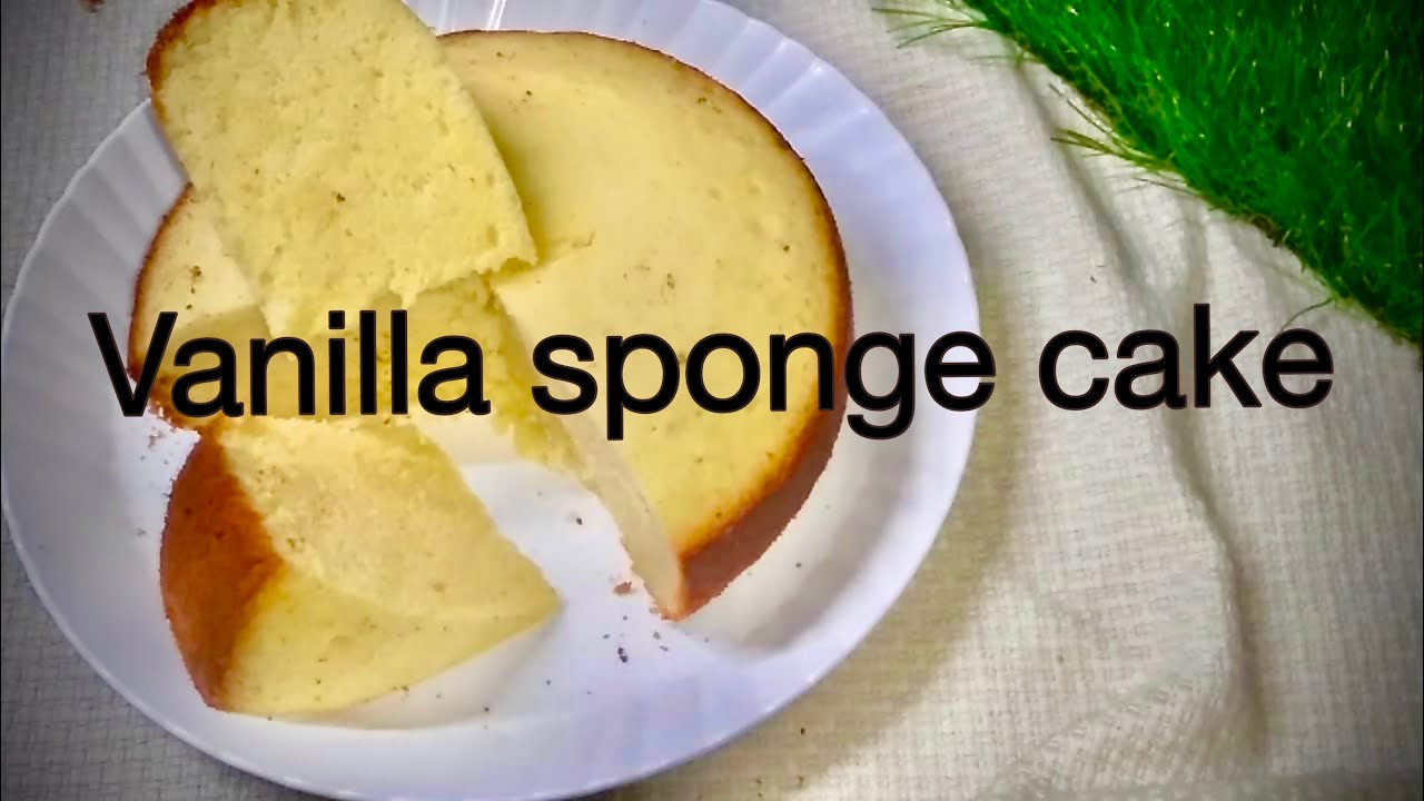 Vanilla sponge cake - YouTube