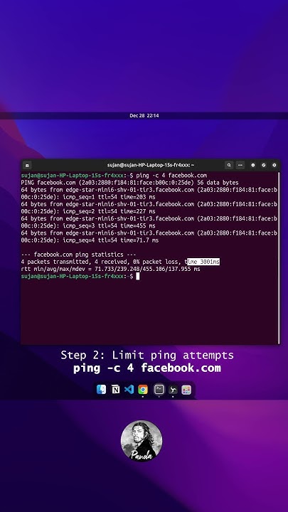 Using the ping Command in Linux || day 20/30 Linux challenge ||#linux #cmd #coding - YouTube
