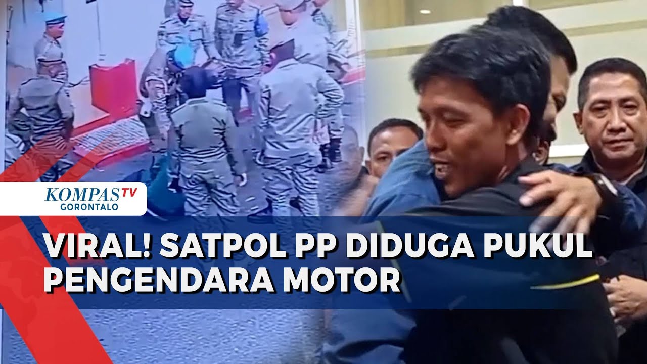 Viral! Oknum Satpol PP di Gorontalo Pukul Hingga Tendang Pengendara ...