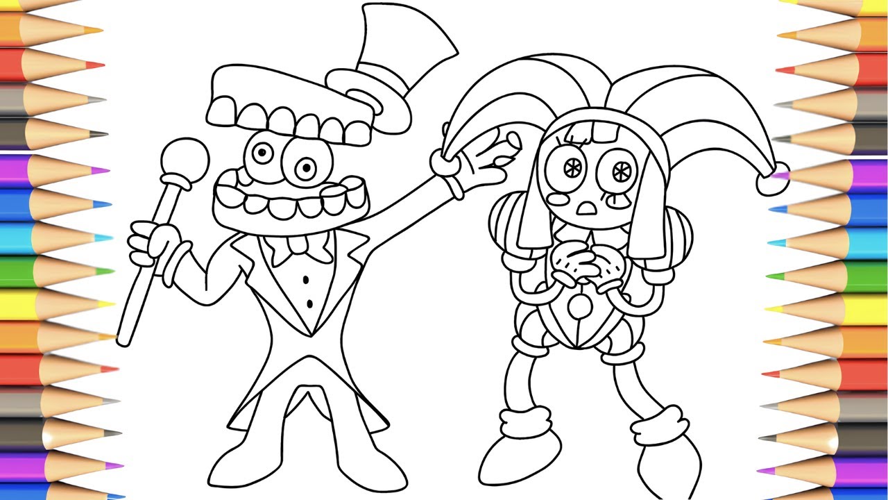 Amazing Digital Circus New Coloring Pages|Performances by Kaufmo and ...