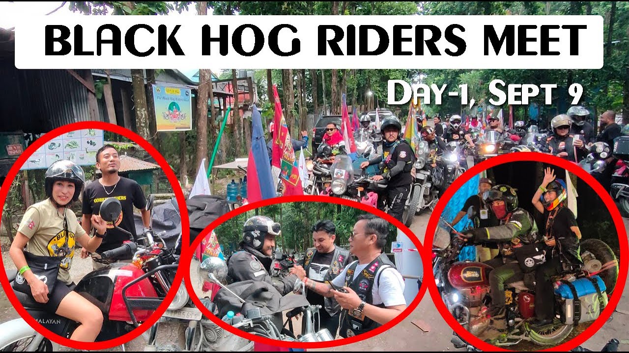 Black Hog Riders Meet Riders Entry Friday - YouTube
