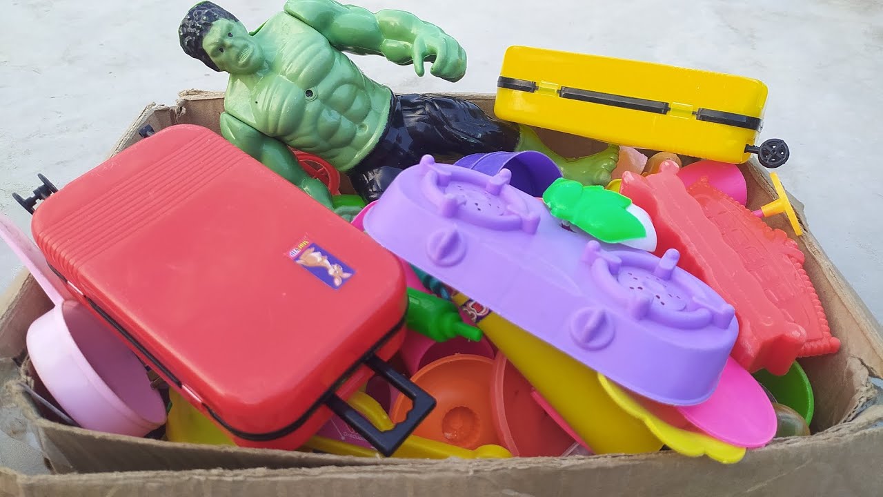 2:40 minute mini hulk with kitchen set toy #toys #minikitchenset # ...