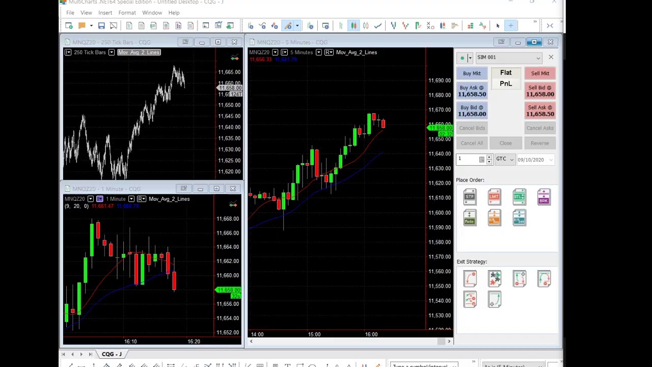 LIVE DEMO Futures Trading | Scalping Micro E-Mini NASDAQ (MNQ) | New ...