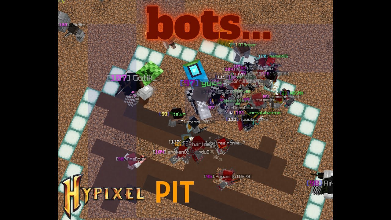 Hypixel Pit's botting problem... - YouTube