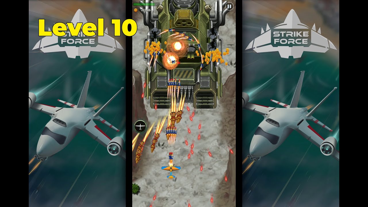 Strike Force 1945 War | Level 10 | Tank Boss | Gameplay - YouTube