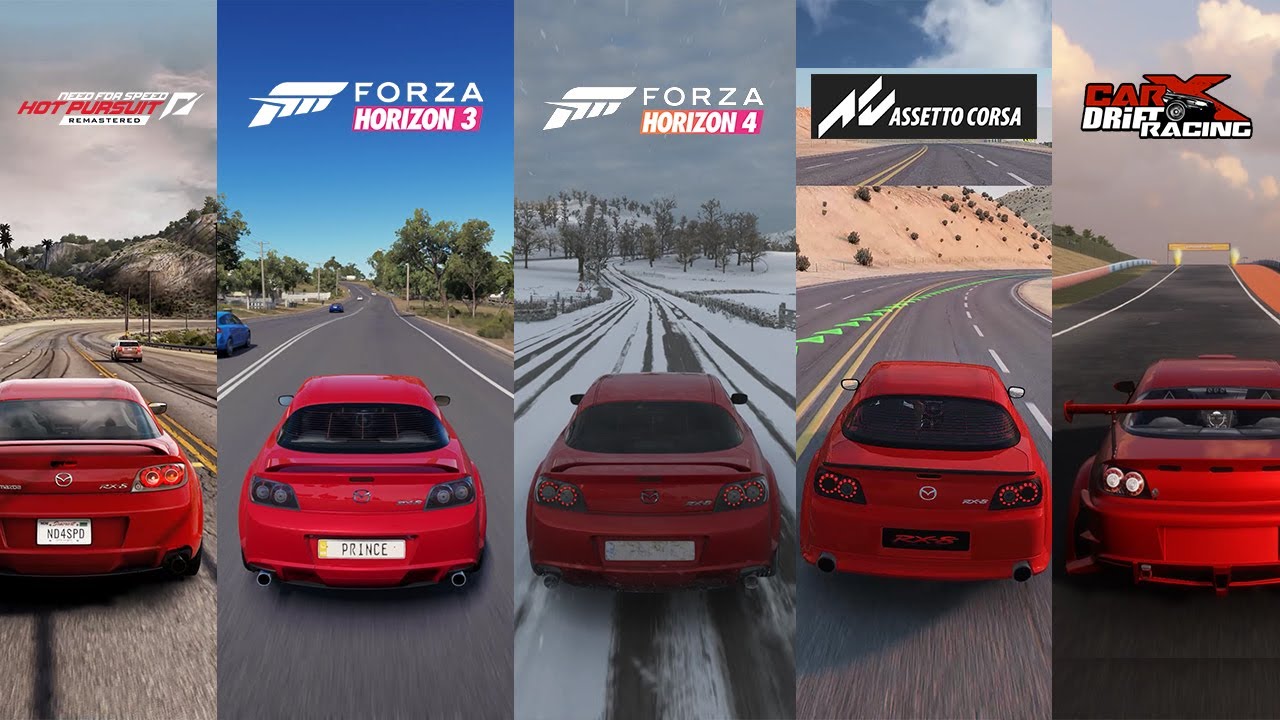 Mazda RX-8 in Racing games - YouTube