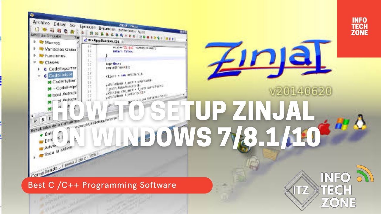 How to setup zinjal on windows 7/8.1/10 /How to install C/C ...