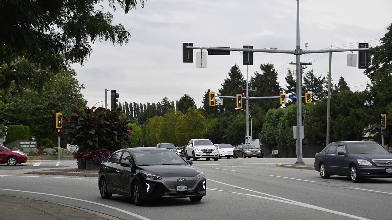 Double Left Turn with Permissive Phasing -- Westminster Hwy @ No. 2 ...