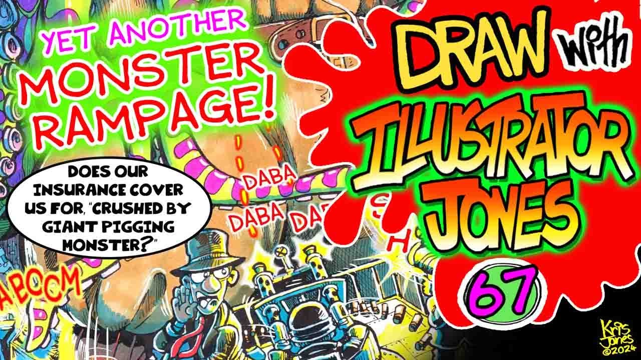 #LearnToDraw A RAMPAGING MONSTER! #howtodraw #drawing #art #monster # ...