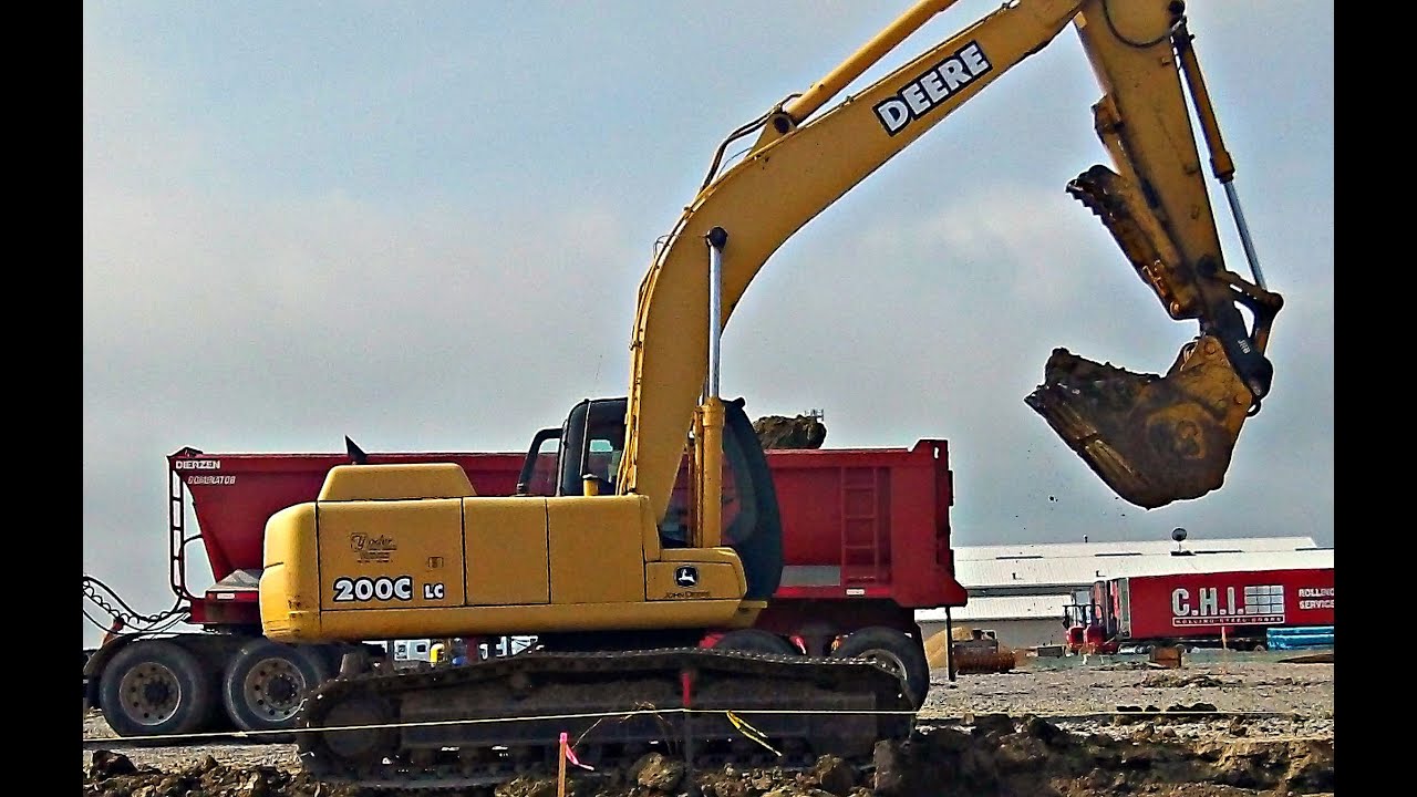Construction: Digging, Demolition, and Pouring Concrete - YouTube