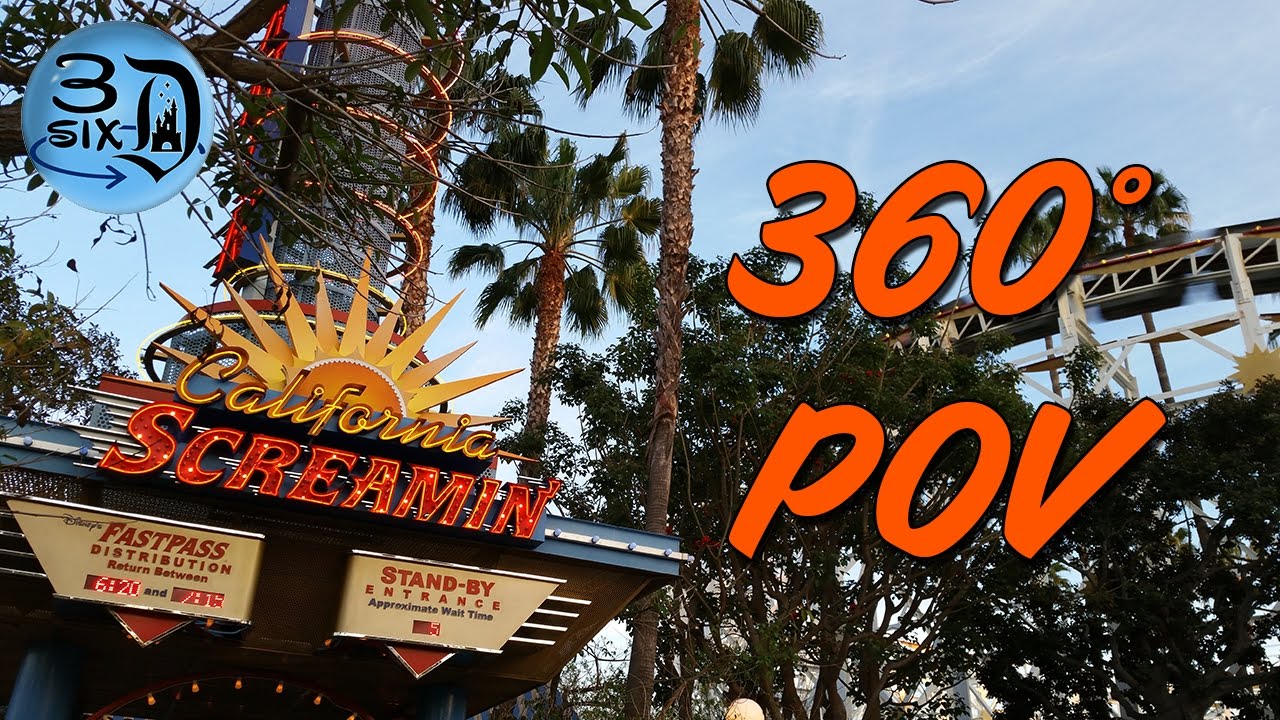 California Screamin' at Disney California Adventure in 360° - YouTube