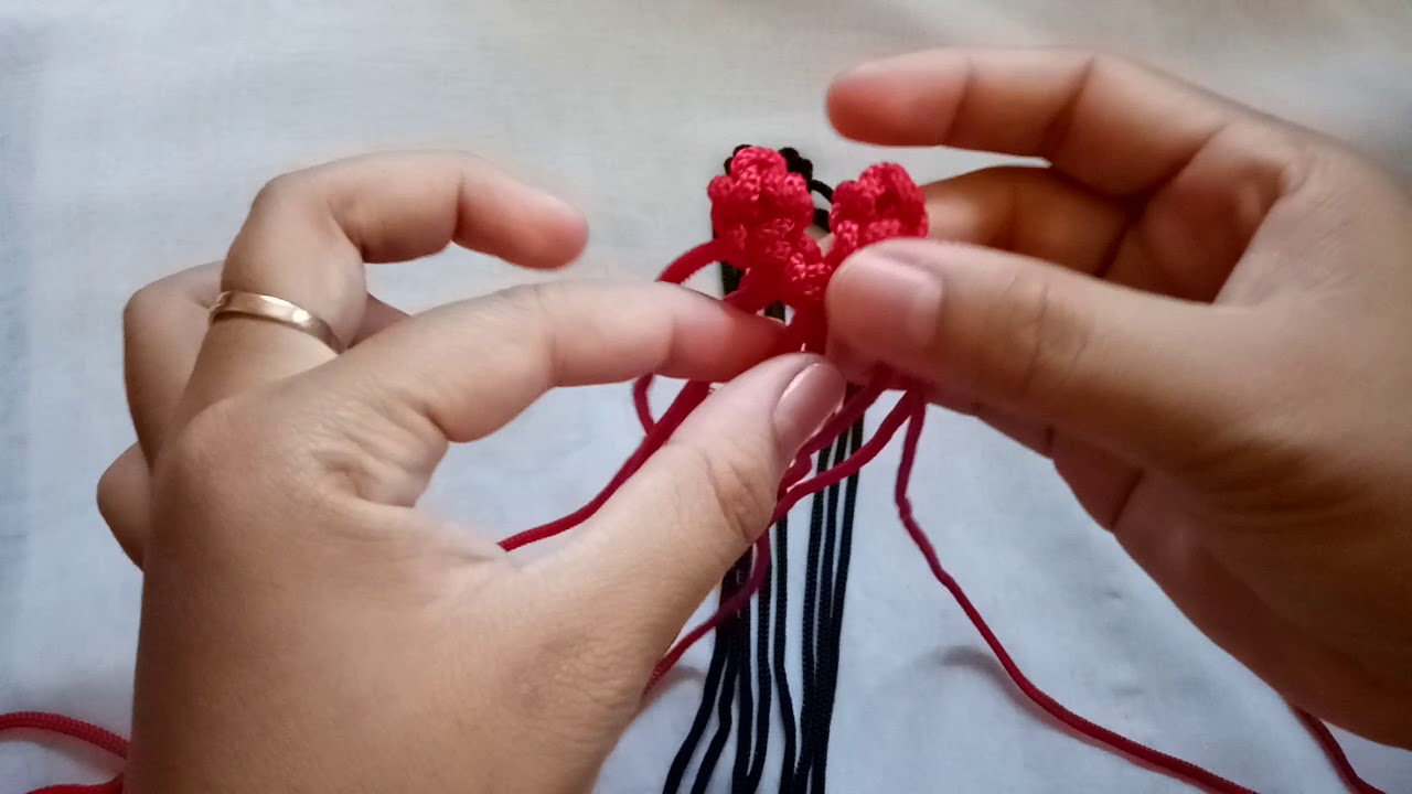 How to start Macrame for unique wallet - YouTube