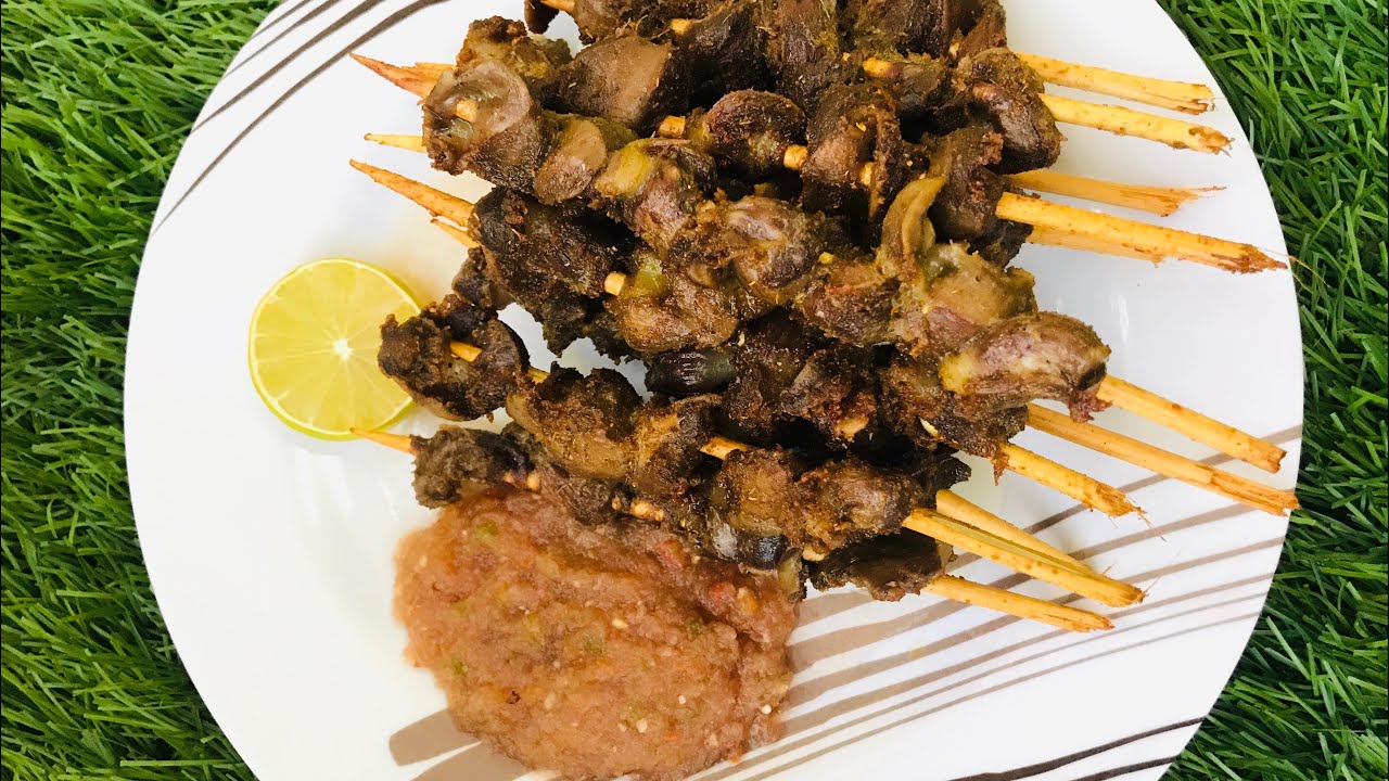 Mapishi ya Mishikaki ya Firigisi// CHICKEN GIZZARDS skewers recipe ...