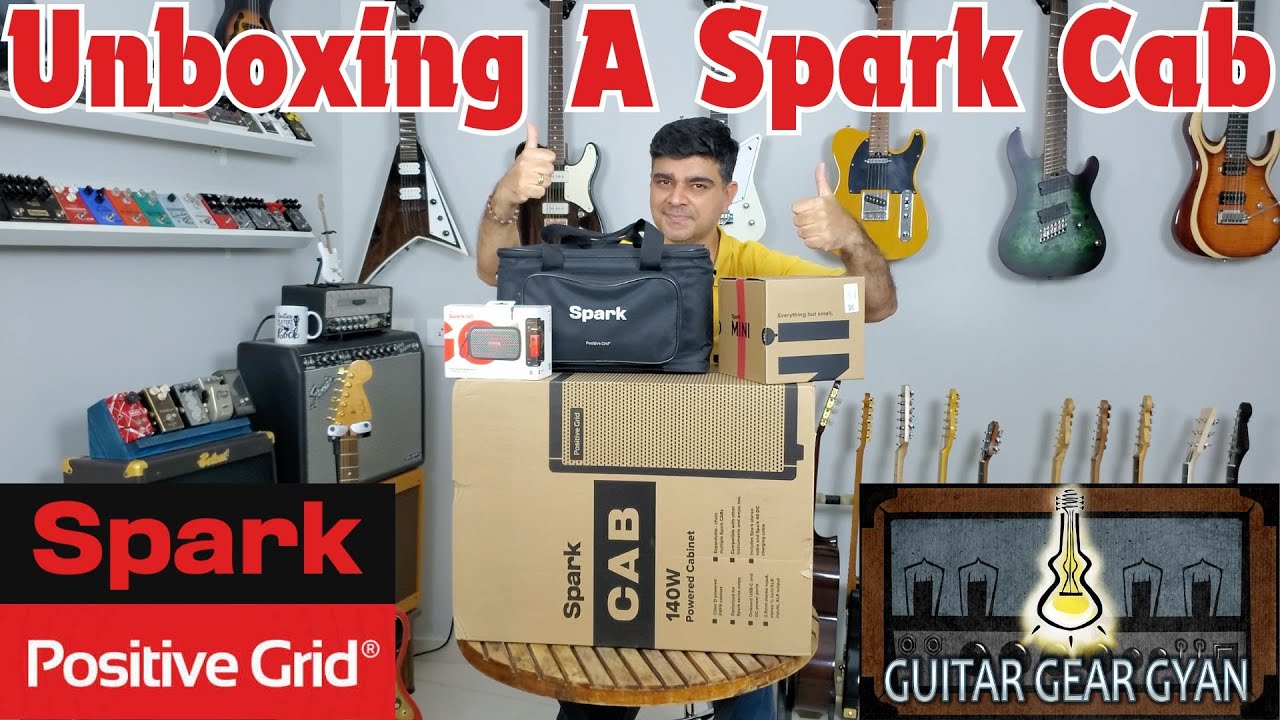 Unboxing The Positive Grid Spark Cab 140 watt 1 x 10 inch Powered ...