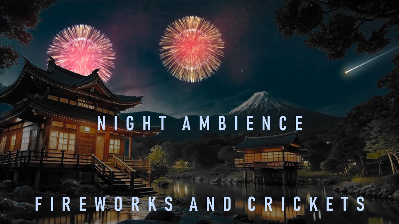 Relax In the night ambience 🎇 Fireworks shoot off every 25mins 🎆 ...