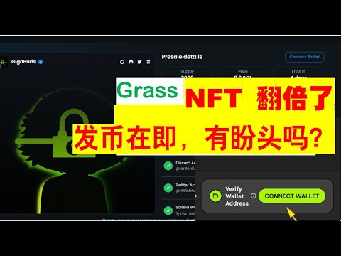 Grass的NFT翻倍了，发币在即，有盼头？ - YouTube