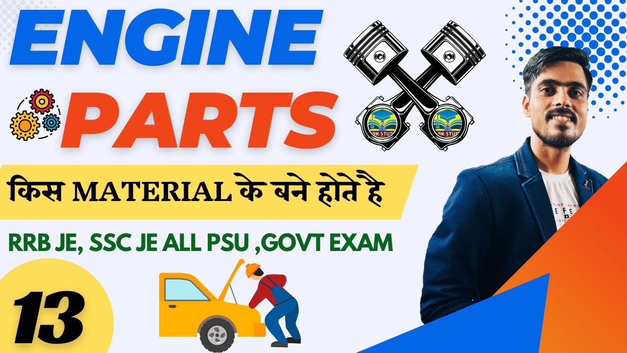 Parts Of IC Engine/Engine Parts Material/IC Engine By mrk Study - YouTube