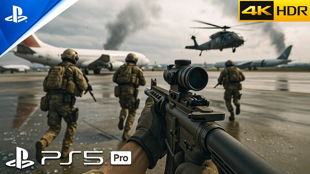 MILITARY AIRBASE RAID (PS5 Pro) Immersive ULTRA Realistic Graphics ...