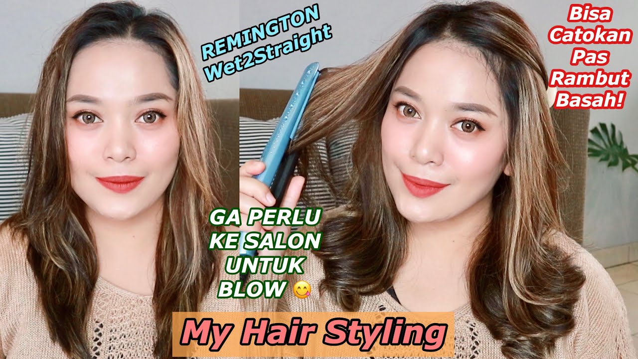 Tutorial Catok Rambut Curly Badai ala Blow dari Salon - YouTube