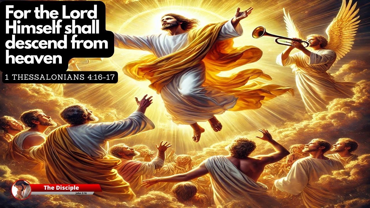 Looking up for Rapture, For the Lord himself shall descend from heaven ...