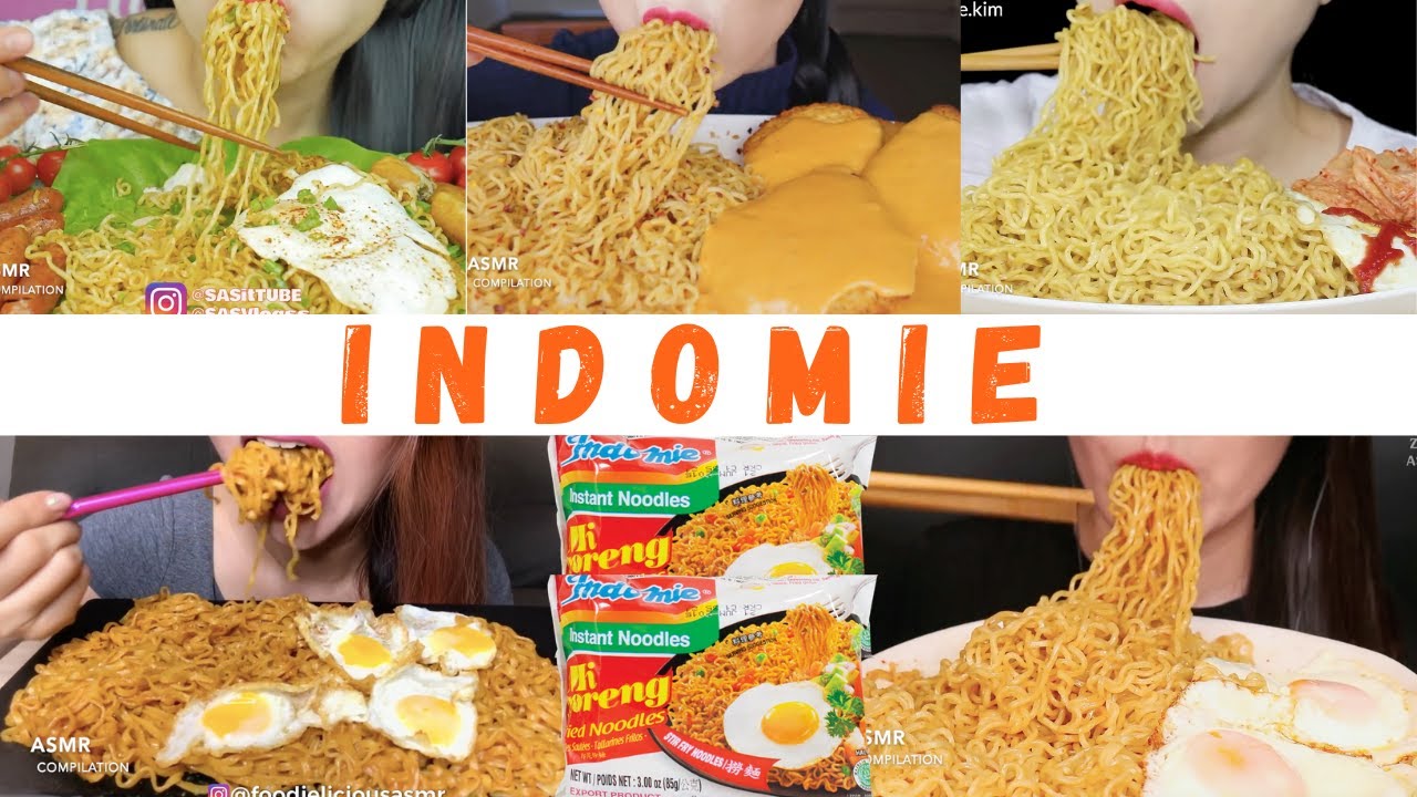 mukbangers eating indomie | ASMR Compilation - YouTube