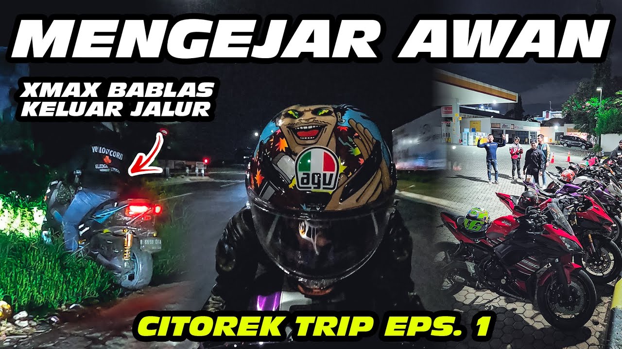 ZX25R ZEXMA // NIGHT RIDE MENUJU LEBAK BANTEN 280 KM // XMAX NGANTUK ...