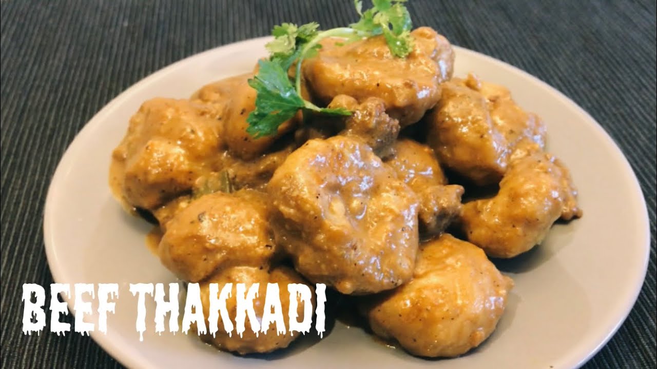 How to make beef thakkadi || dumplings in beef gravy - YouTube