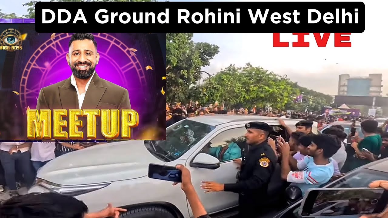 DDA Ground Indian Rohini West Delhi Grand Meetup Elvish Yadav // Grand ...