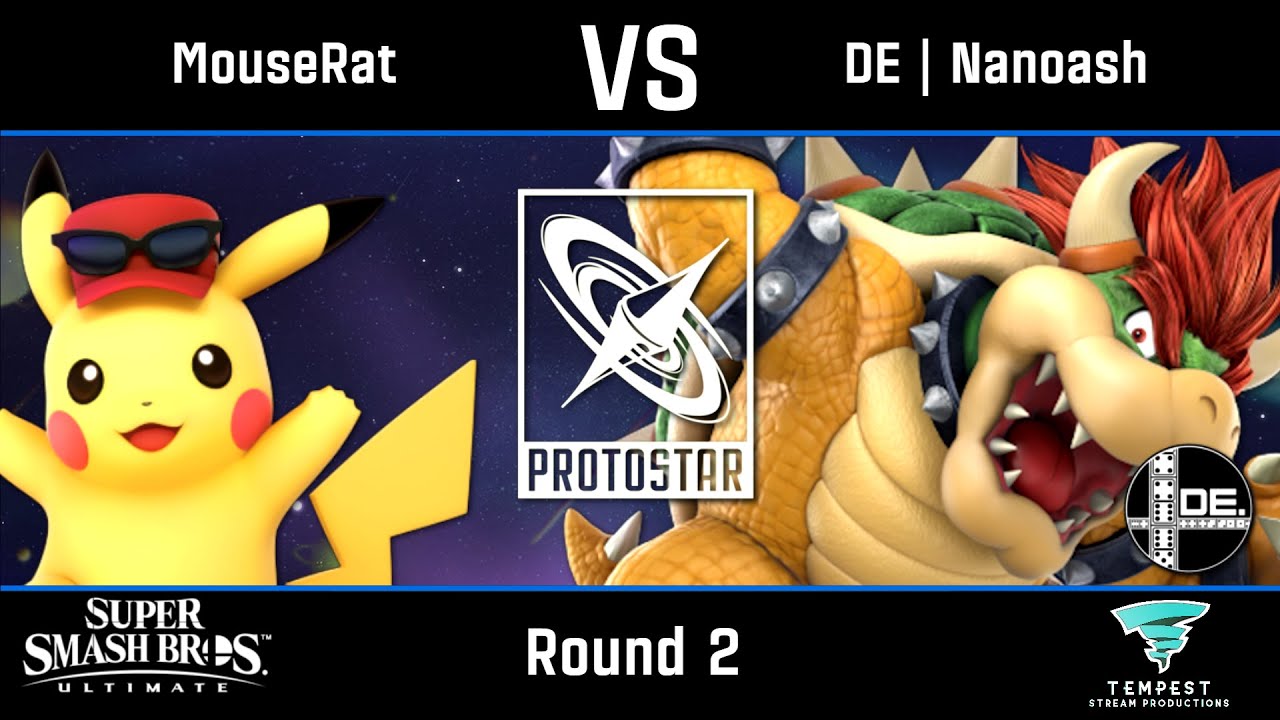 MouseRat (Pikachu) vs DE | Nanoash (Bowser) - Ultimate Round 2 ...