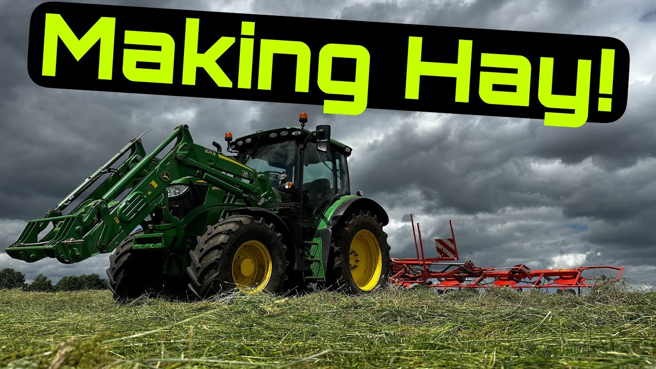 Making Hay, Tedding Grass! Concrete Panels Going in, New Construction ...