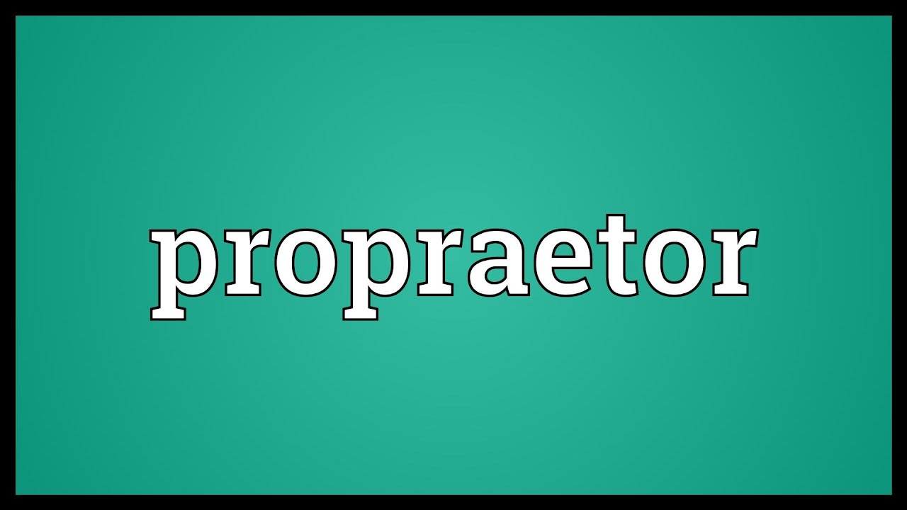 Propraetor Meaning - YouTube