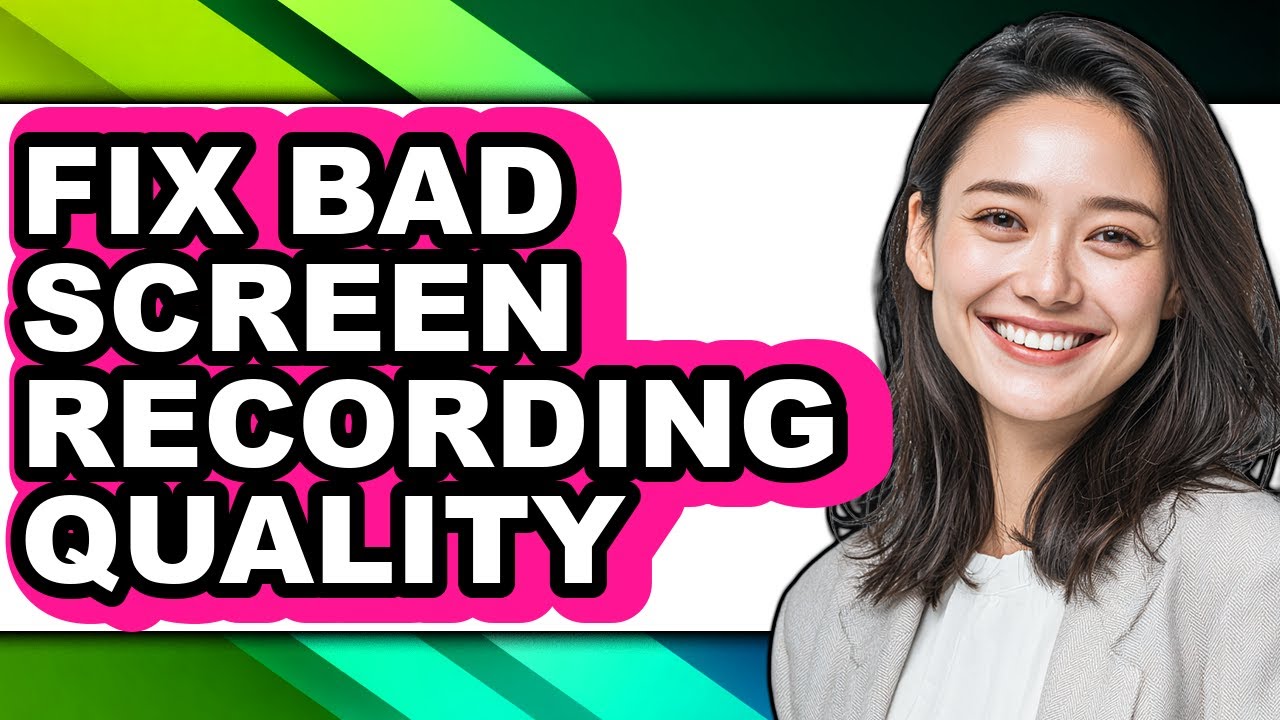 How to Fix Bad Screen Recording Quality (updated) - YouTube