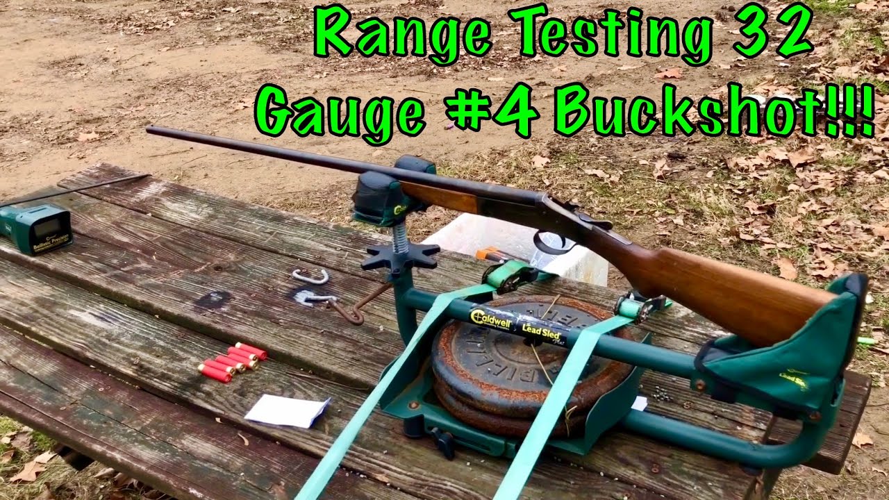 32 Gauge #4 Buckshot Range Testing! - YouTube