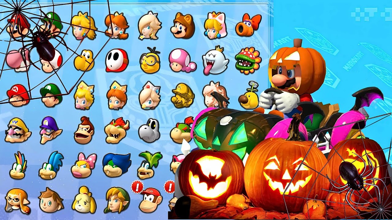 Mario Kart 8 Deluxe Halloween Special: 12 Frightening Races with ...