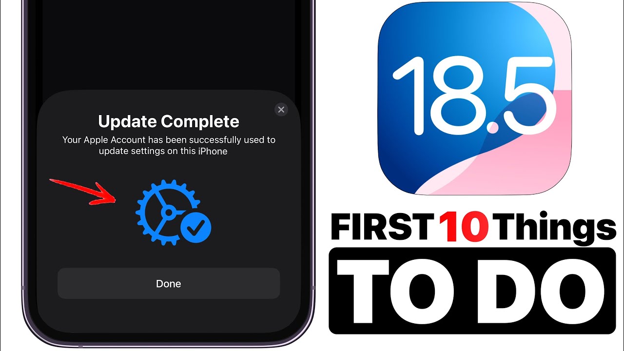 iOS 18.5 - FIRST 10 Things To Do - YouTube