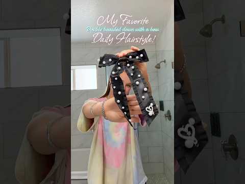 Super easy and cute hair braid tutorial🫶🏻one of my favorite every day looks! 🎀