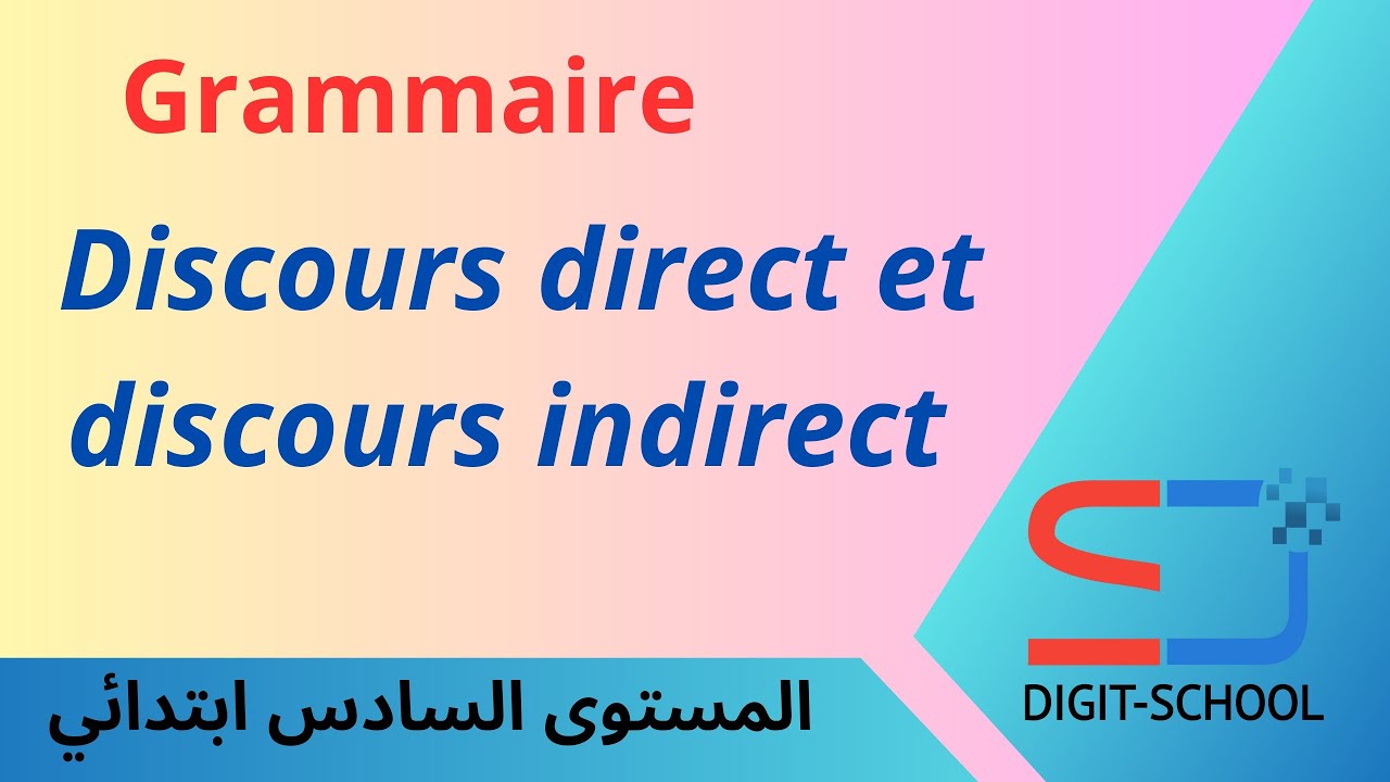 le discours direct et le discours indirect ( le verbe introducteur au ...