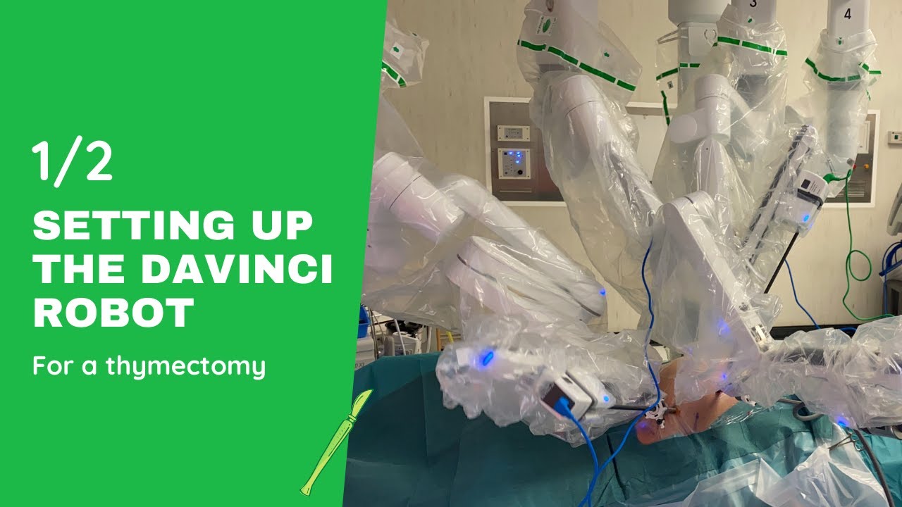 Setting up DaVinci machine for surgery - YouTube