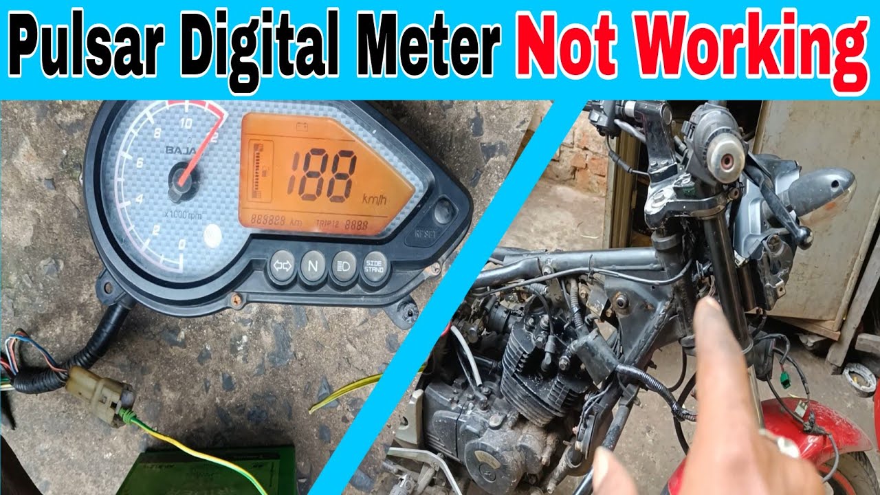 Pulsar 150 Speedometer Not Working | How To Test Pulsar Digital Meter ...