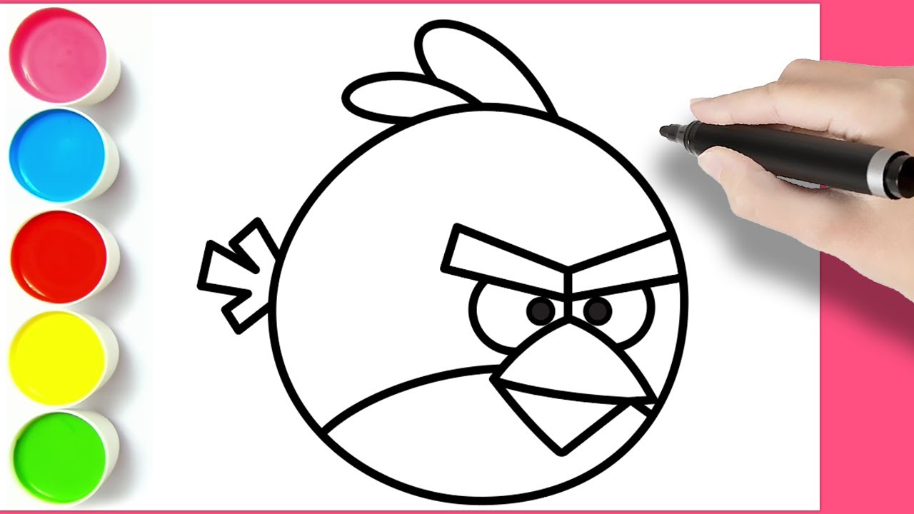 How to Draw Angry Birds - Easy Drawings for Beginners - YouTube