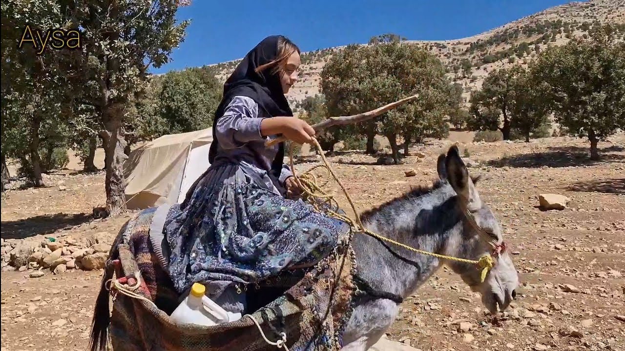 Strength and perseverance in the beautiful life of nomadic girls - YouTube